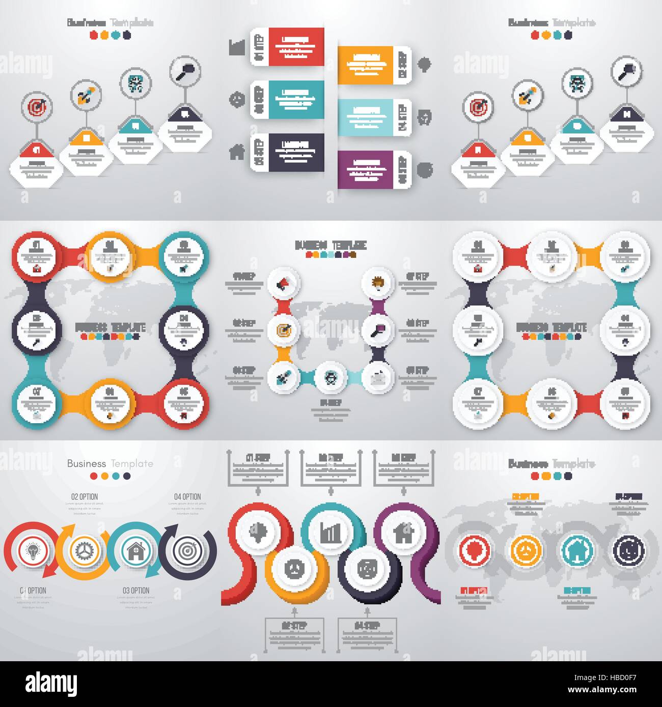 Set with infographics Stock Vector Image & Art - Alamy