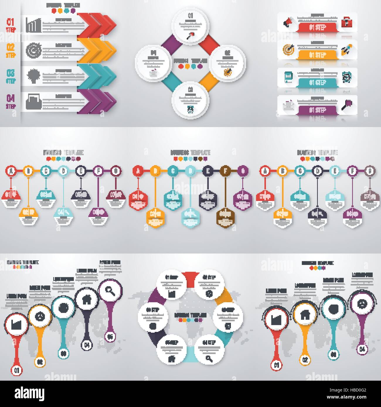 Set with infographics Stock Vector Image & Art - Alamy