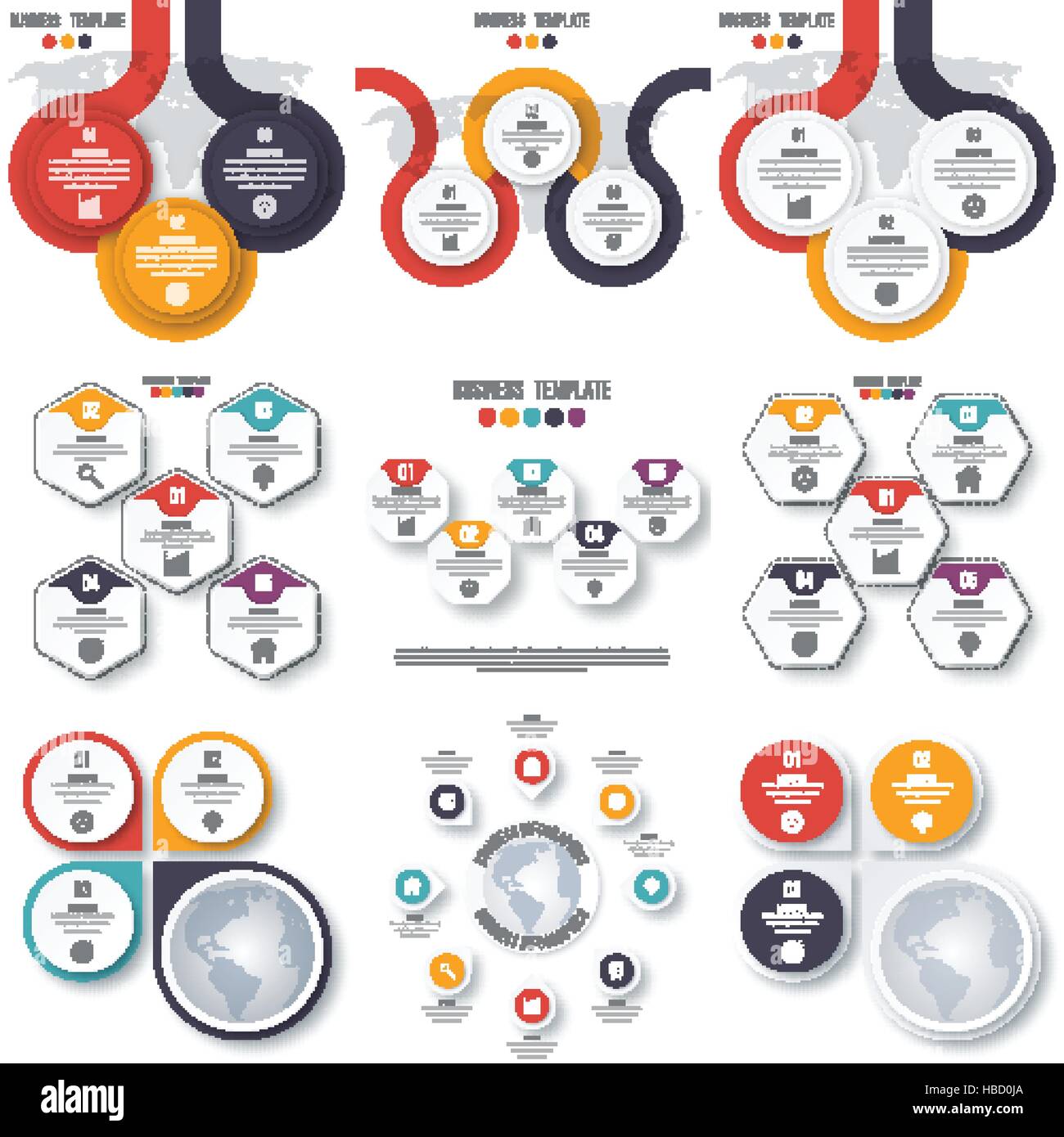 Set with infographics Stock Vector Image & Art - Alamy