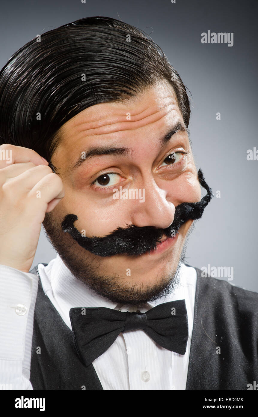 Funny man in vintage concept Stock Photo - Alamy