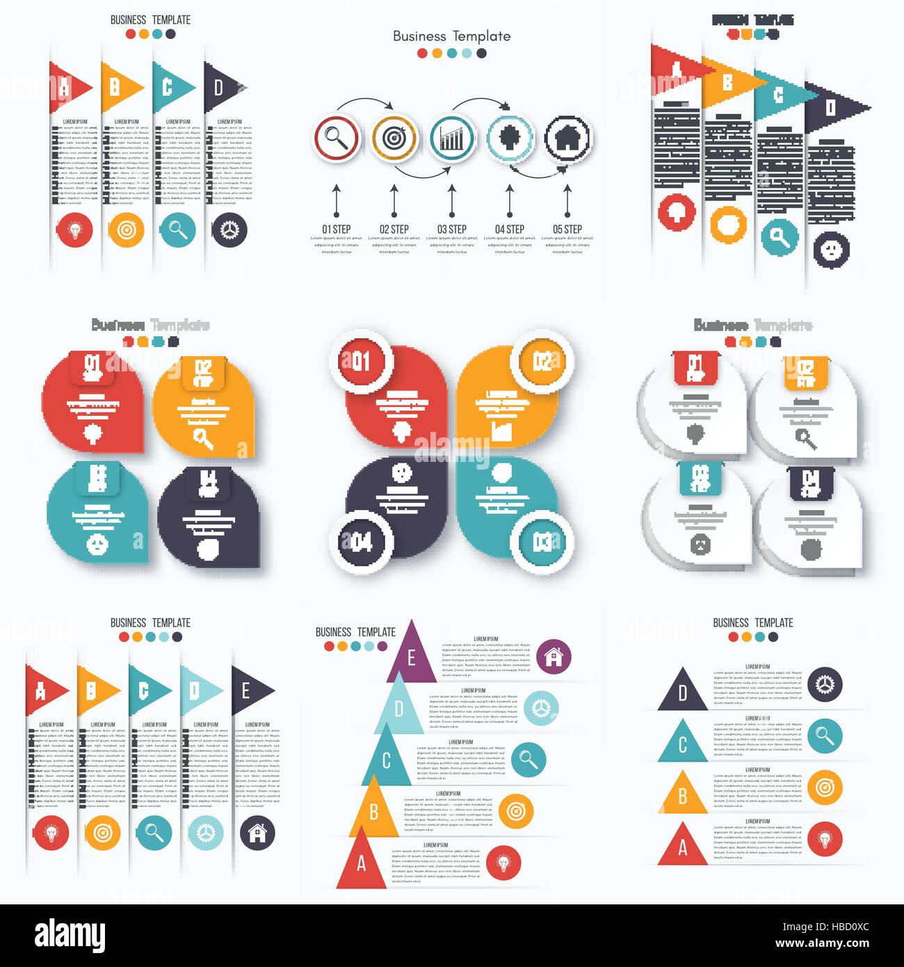 Set with infographics Stock Vector Image & Art - Alamy
