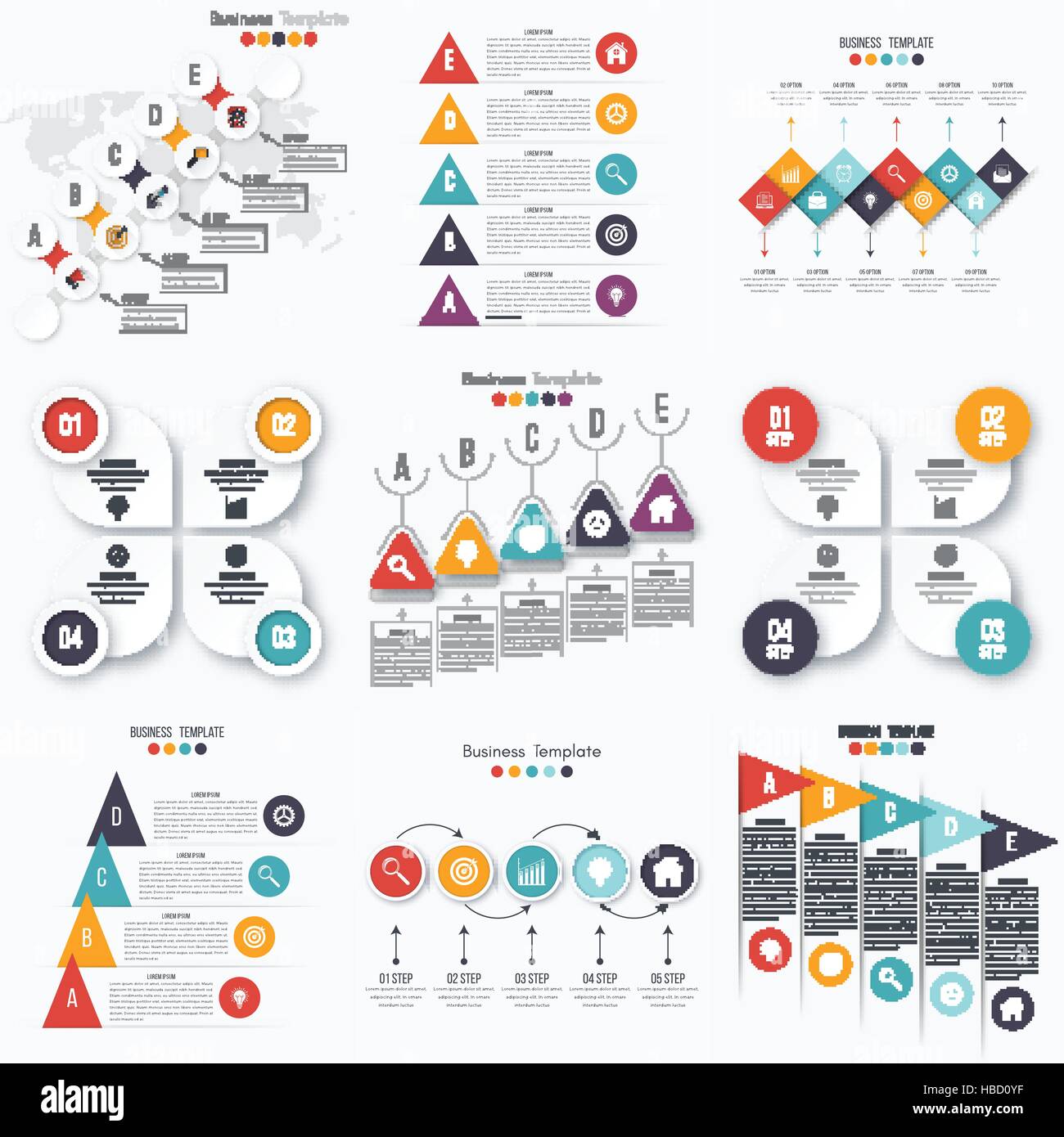 Set with infographics Stock Vector Image & Art - Alamy