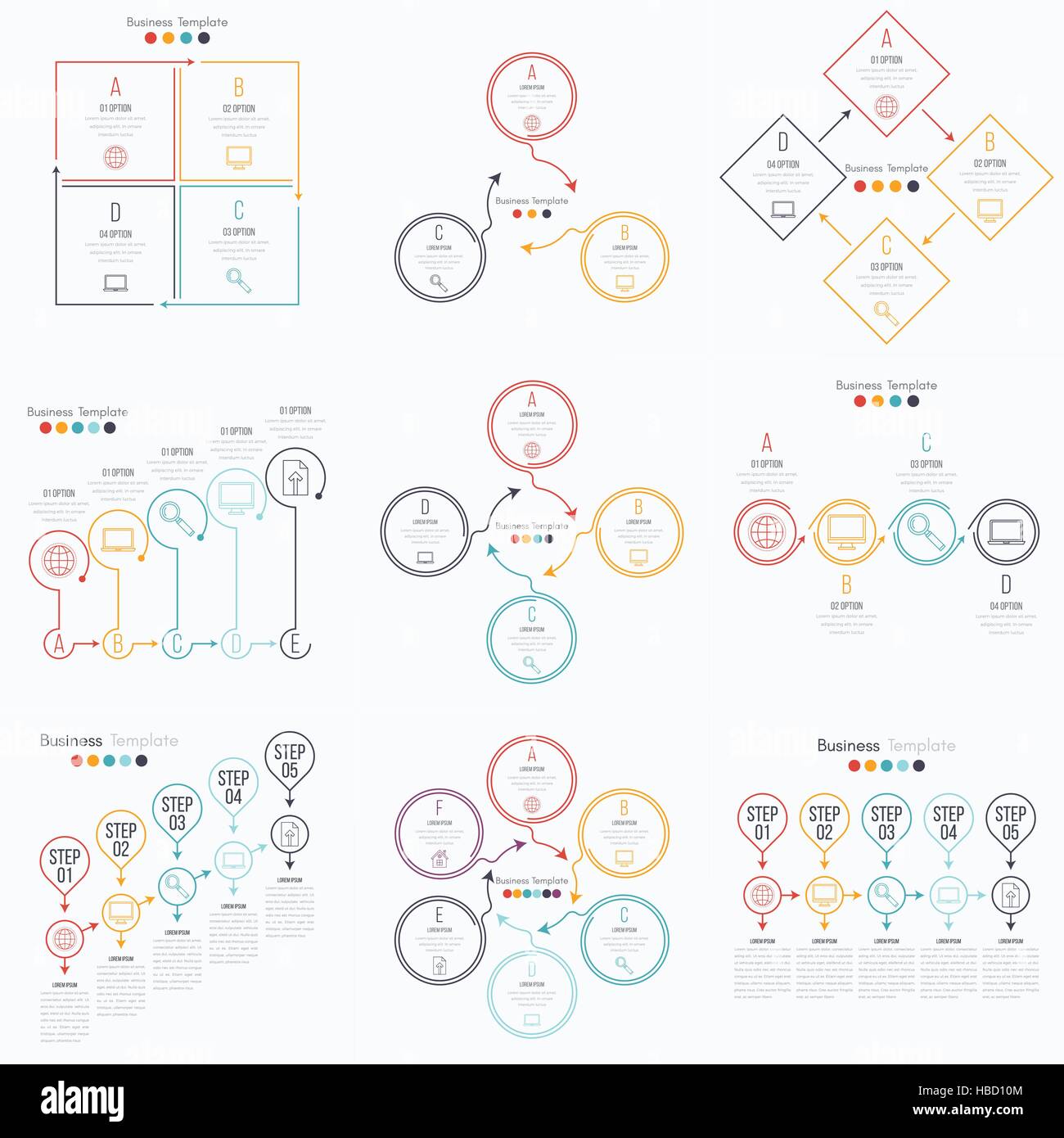 Set with infographics Stock Vector Image & Art - Alamy
