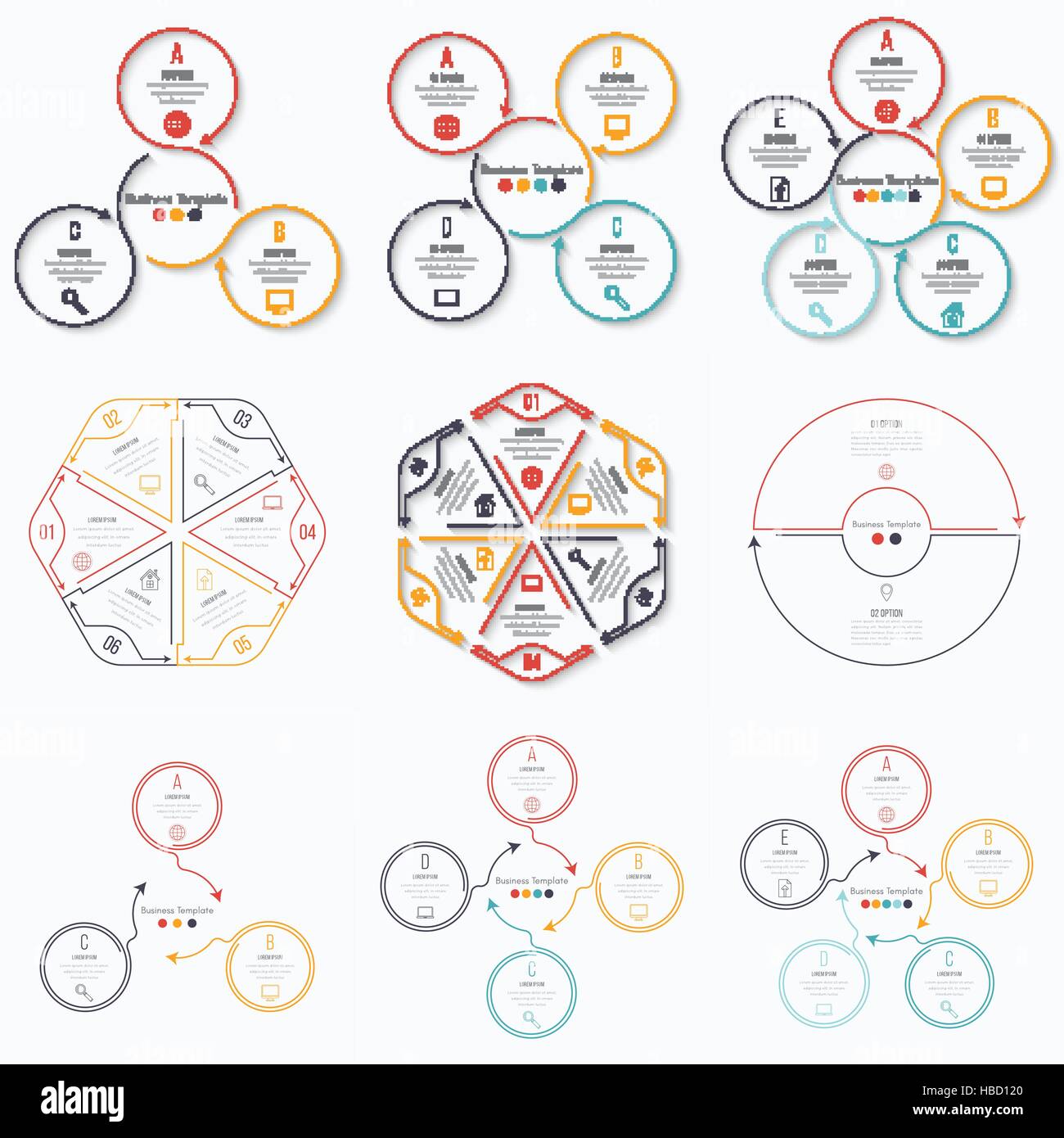 Set with infographics Stock Vector Image & Art - Alamy