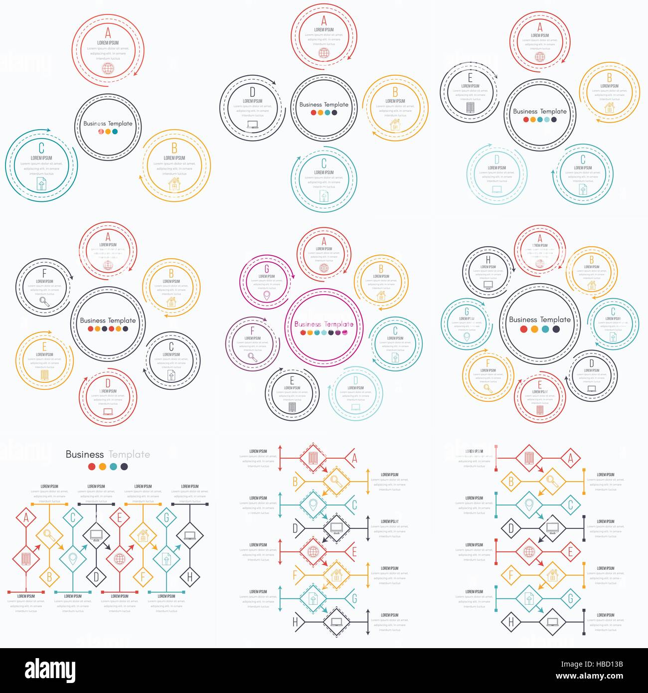 Set with infographics Stock Vector Image & Art - Alamy