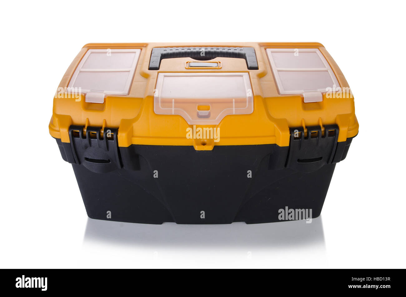Toolkit box isolated on the white background Stock Photo - Alamy