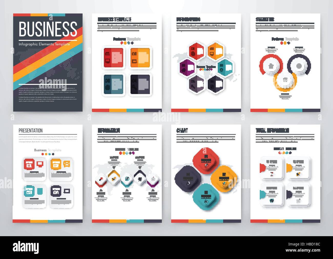 Infographic flyer hi-res stock photography and images - Alamy