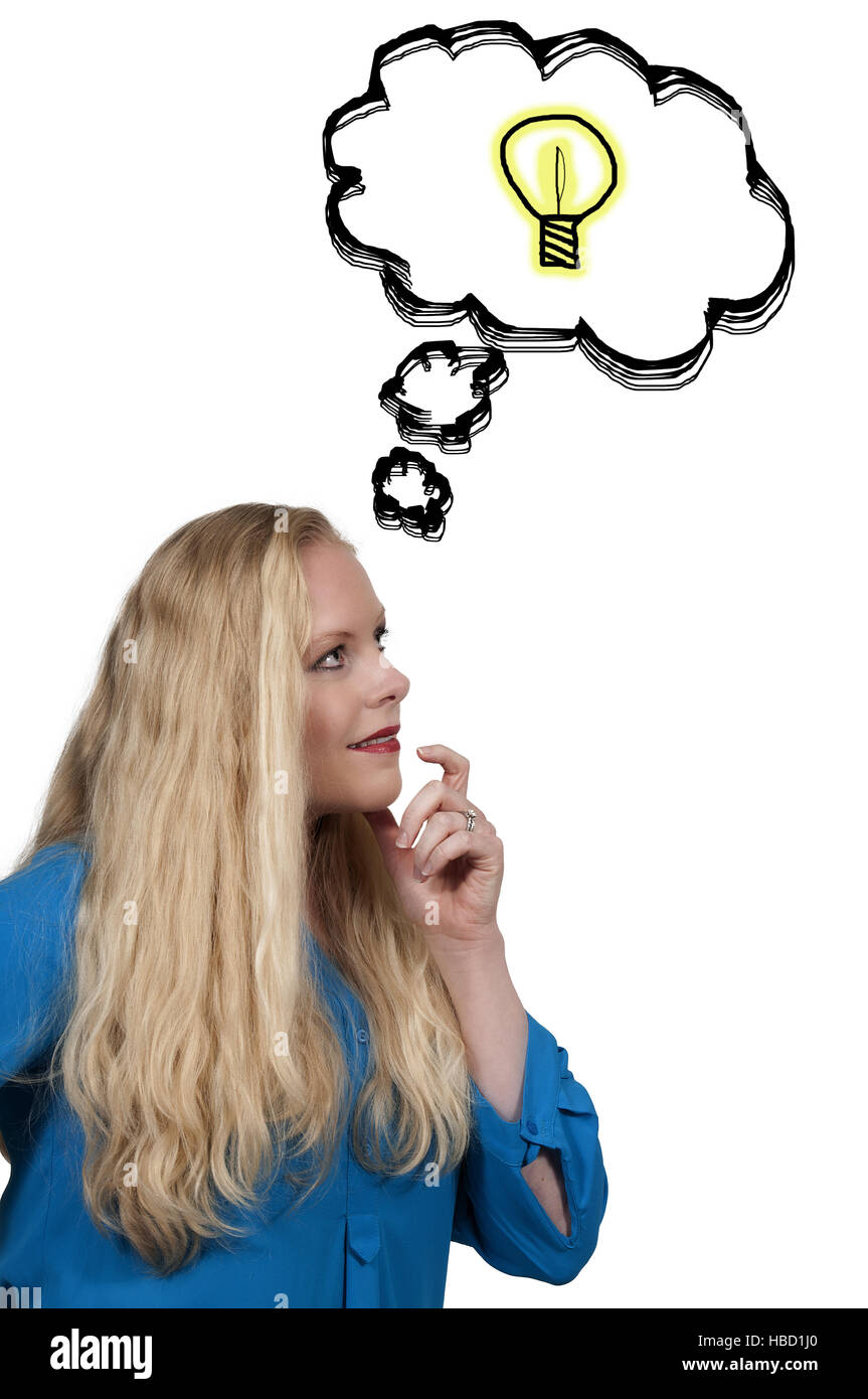 Woman brain thinking hi-res stock photography and images - Alamy