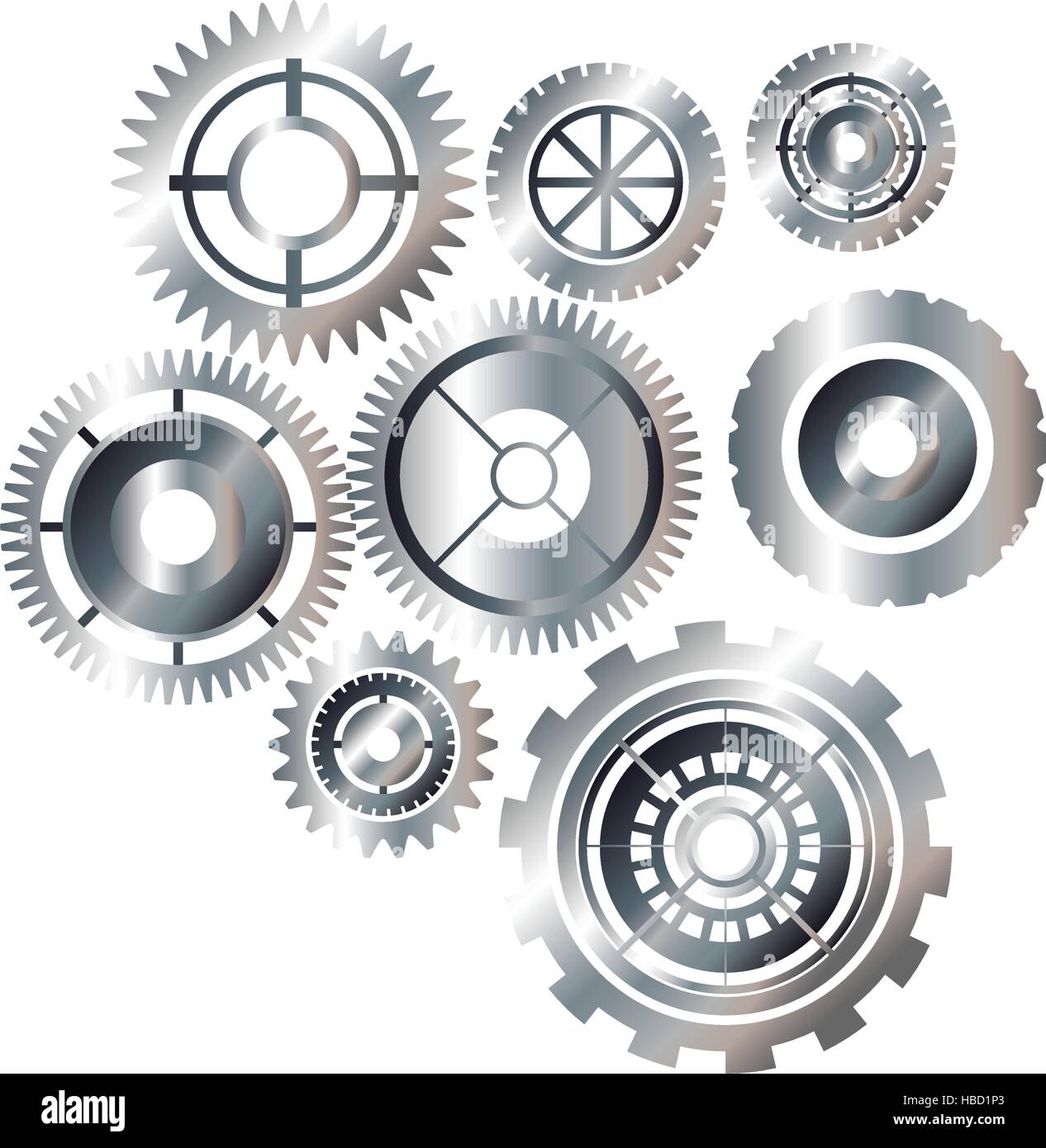 Gears icon. Cog circle wheel machine part and technology theme ...