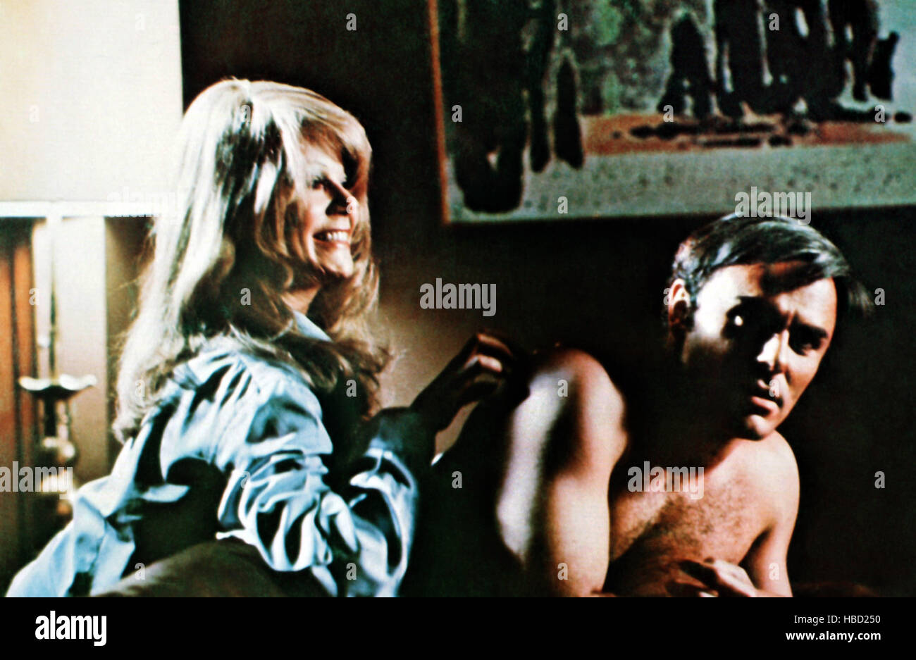 ENTER THE DRAGON, from left: Ahna Capri, John Saxon, 1973 Stock Photo ...