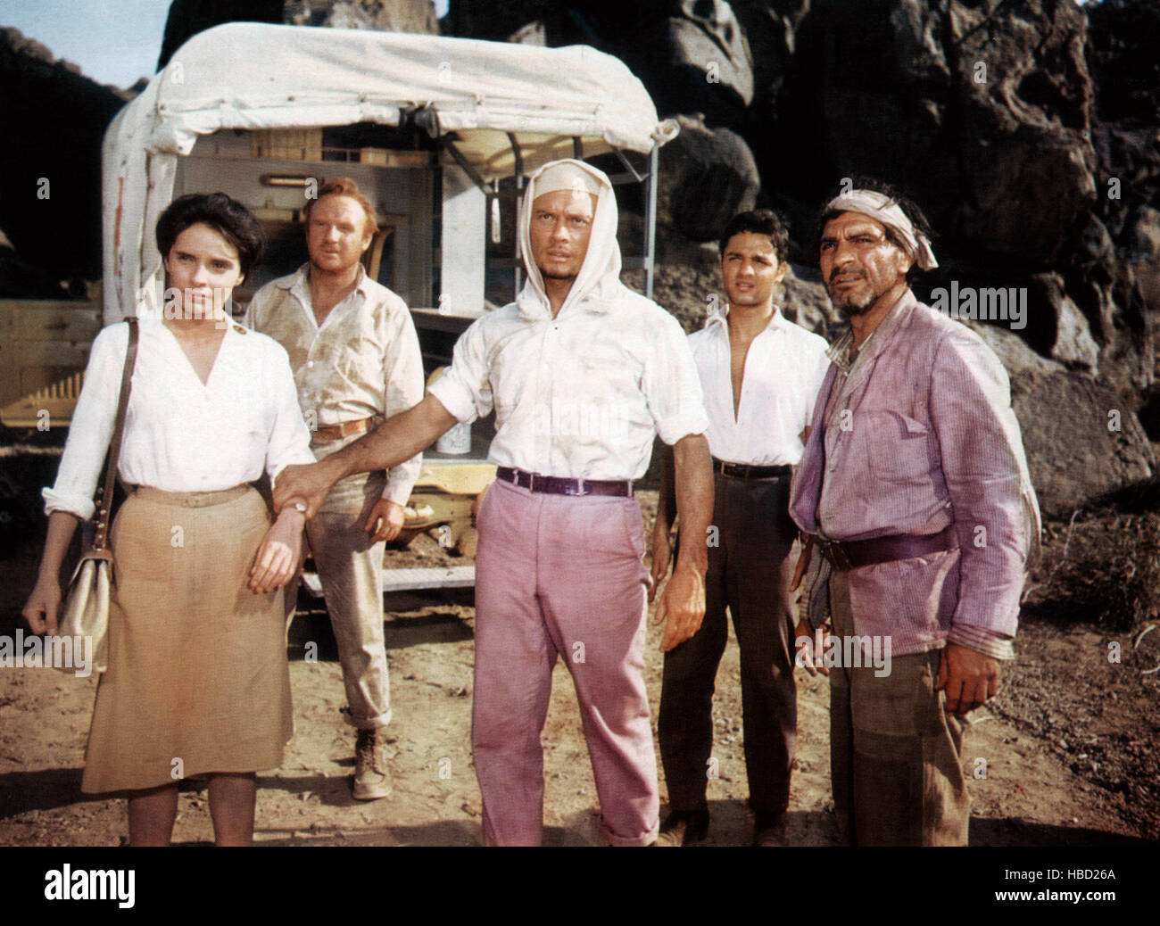 ESCAPE FROM ZAHRAIN, from left: Madlyn Rhue, Jack Warden (back left ...