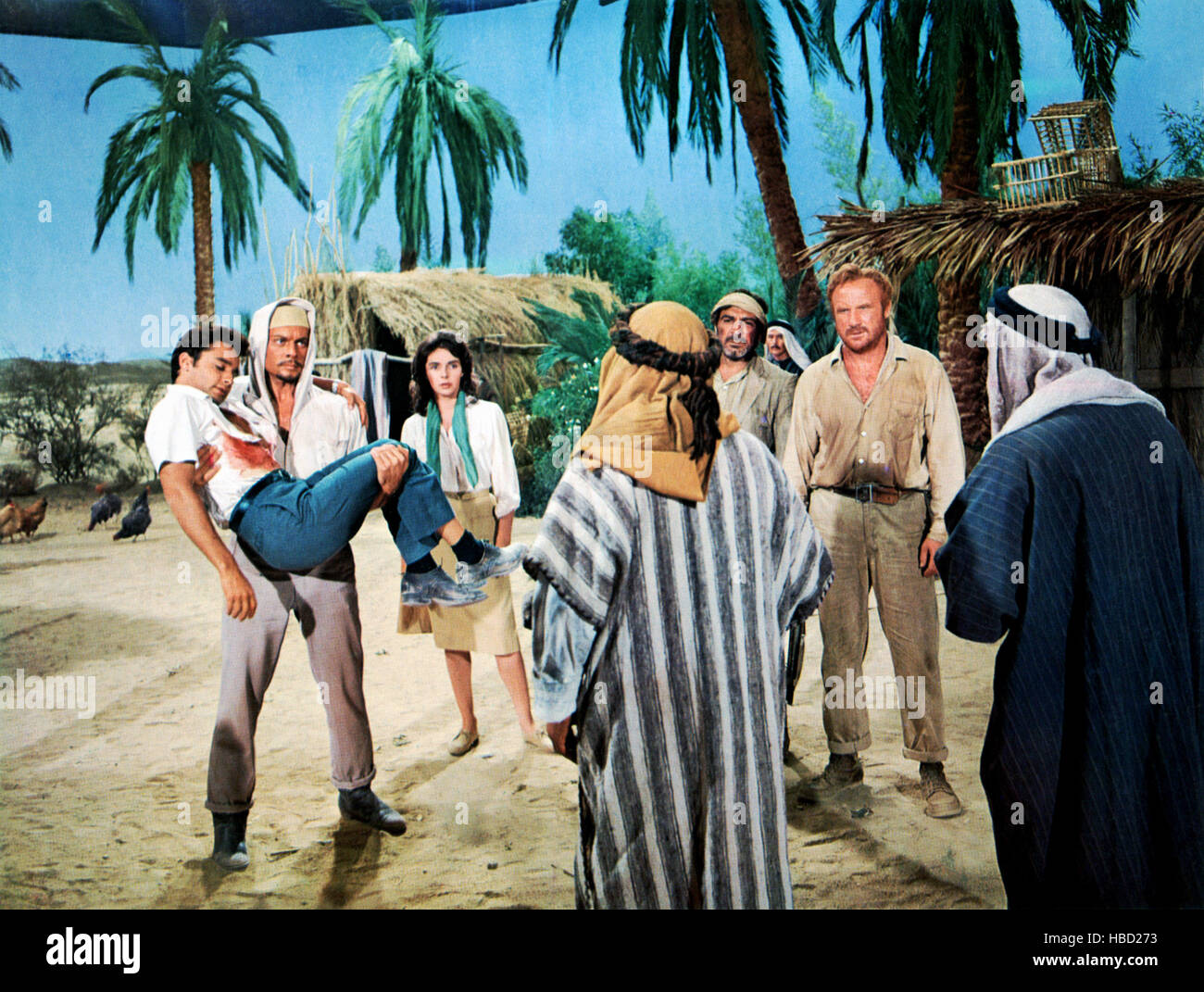 ESCAPE FROM ZAHRAIN, from left: Sal Mineo, Yul Brynner, Madlyn Rhue ...