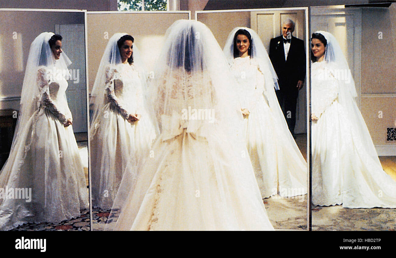 FATHER OF THE BRIDE, in reflection from left: Kimberly Williams, Steve ...