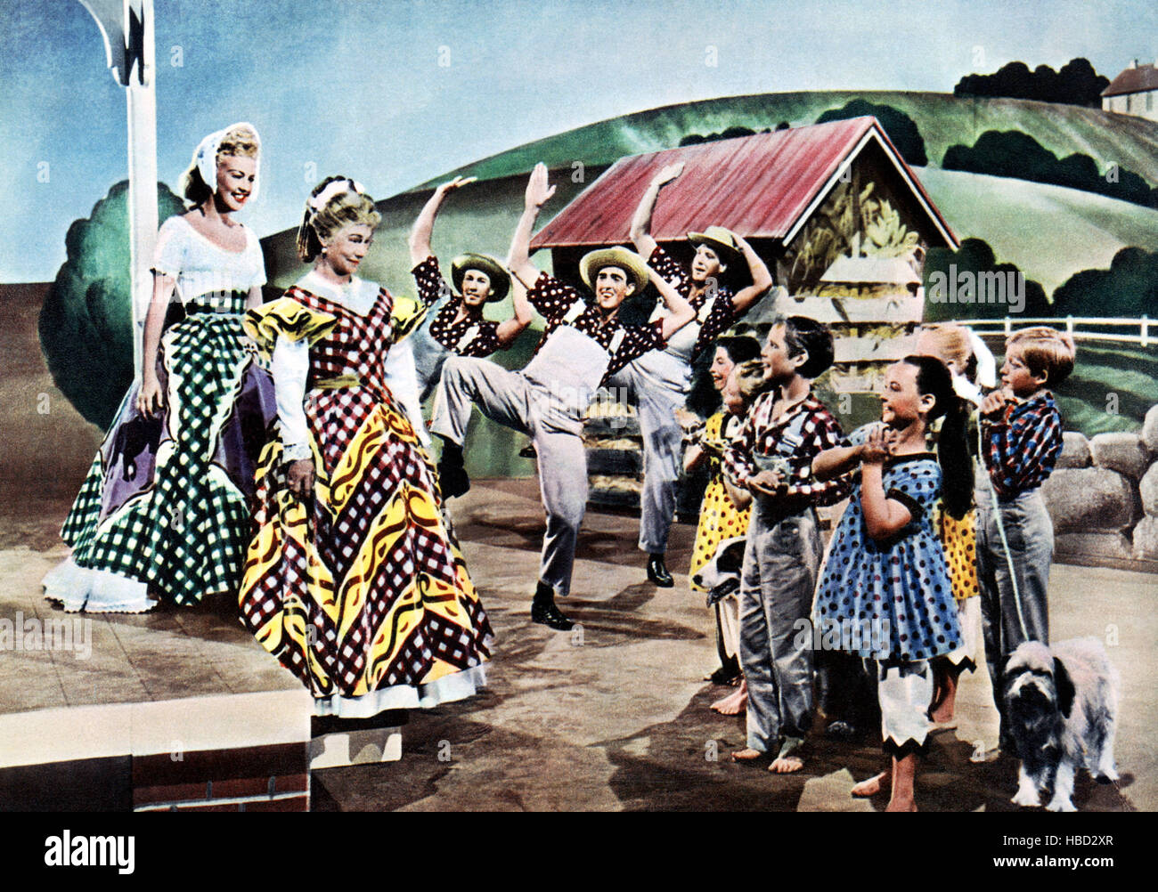 THE FARMER TAKES A WIFE, Betty Grable (left), Thelma Ritter (second ...