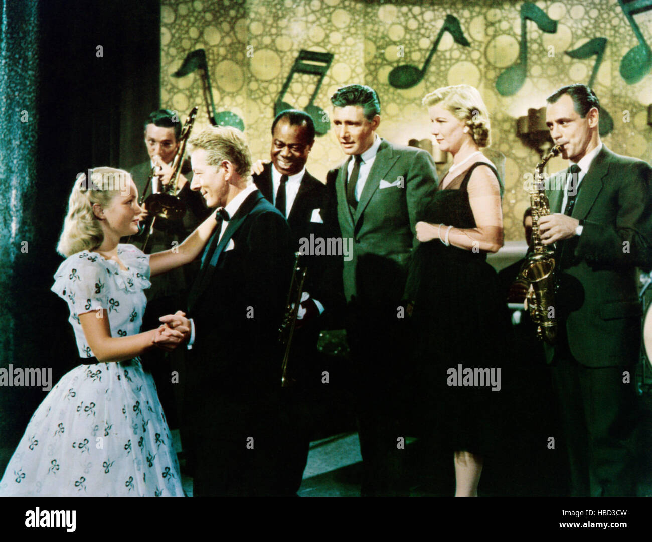 THE FIVE PENNIES, front from left: Tuesday Weld, Danny Kaye as Red ...