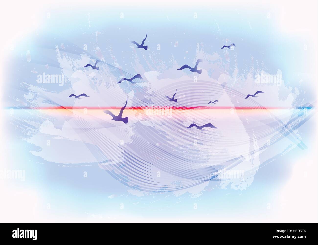 Quiet gull Stock Vector Images - Alamy
