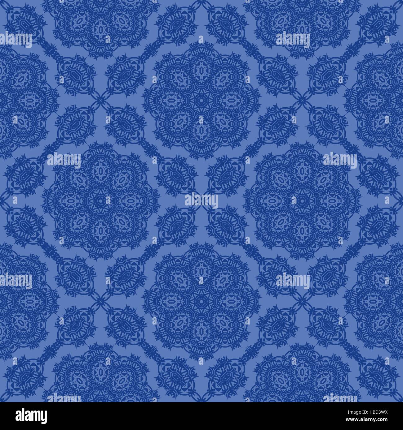 Blue Ornamental Seamless Line Pattern Stock Vector Image & Art - Alamy