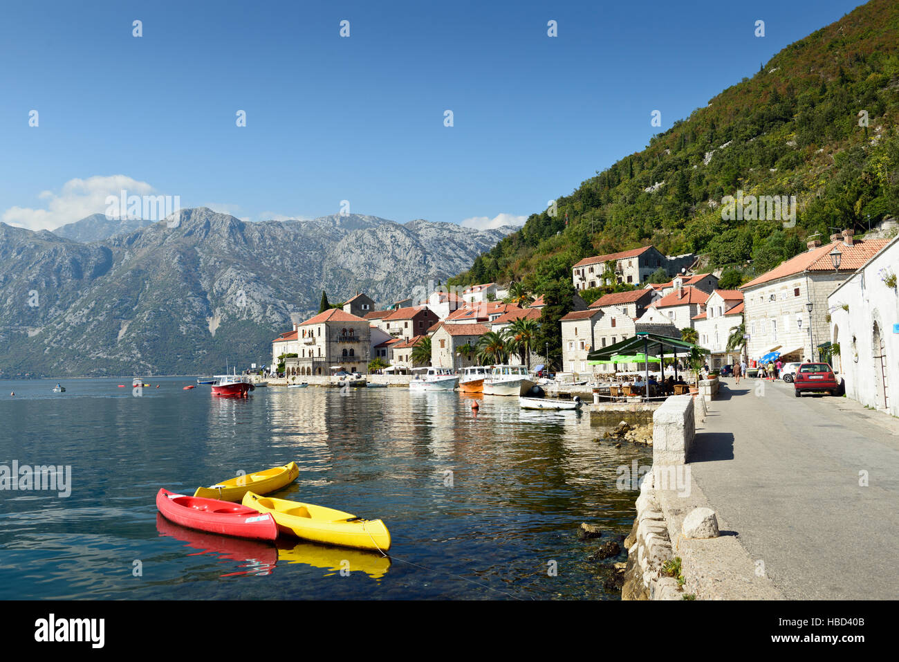 Perast town, Kotor bay, Montenegro, Europe Stock Photo - Alamy