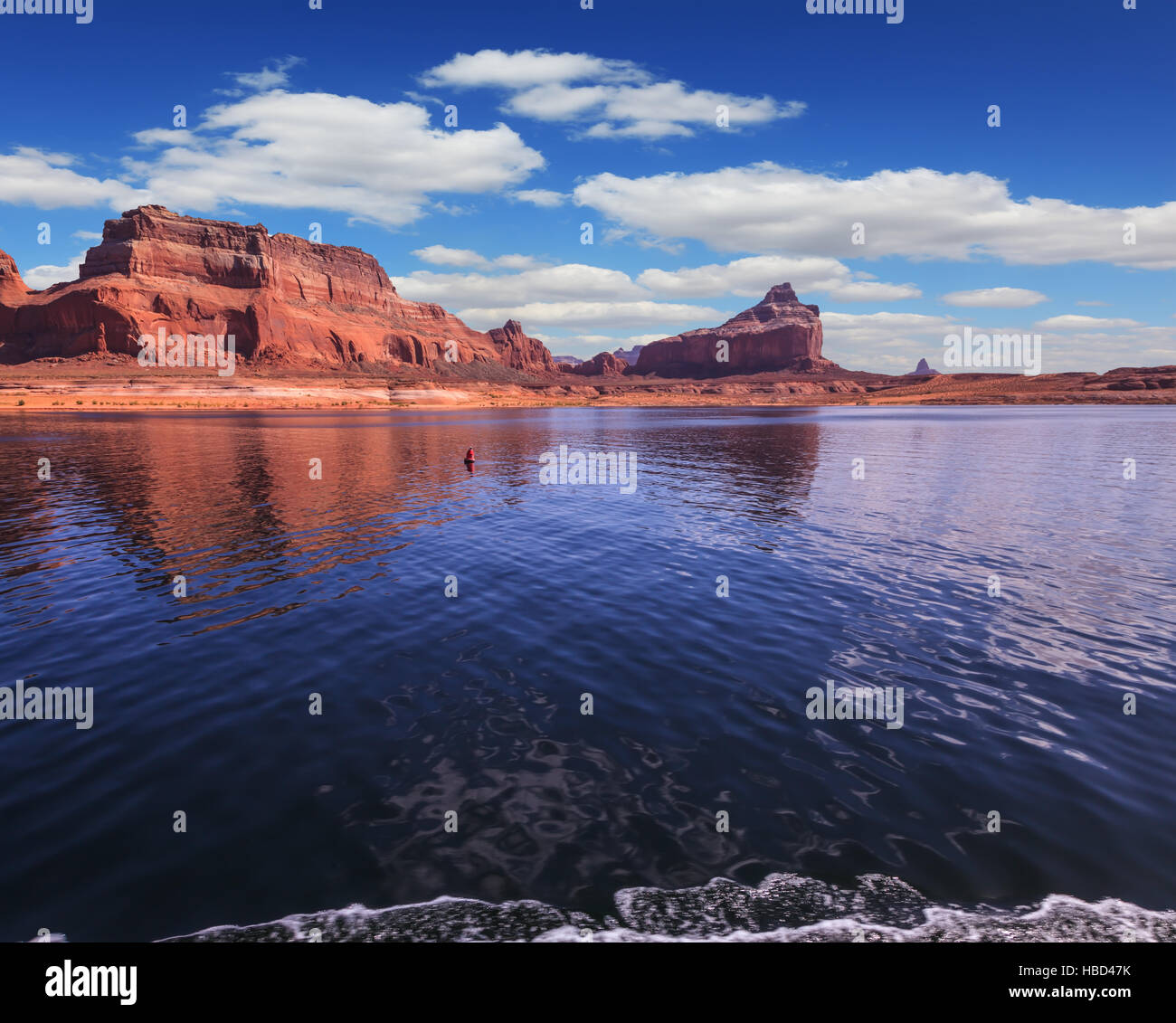 Scenic huge artificial water basin Stock Photo - Alamy