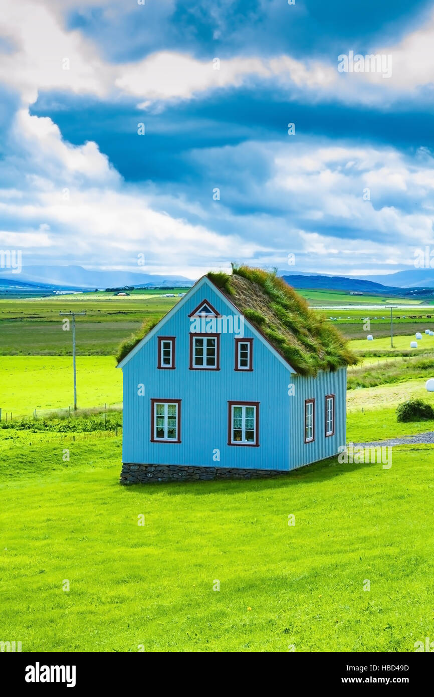 The charming rustic rural house Stock Photo - Alamy