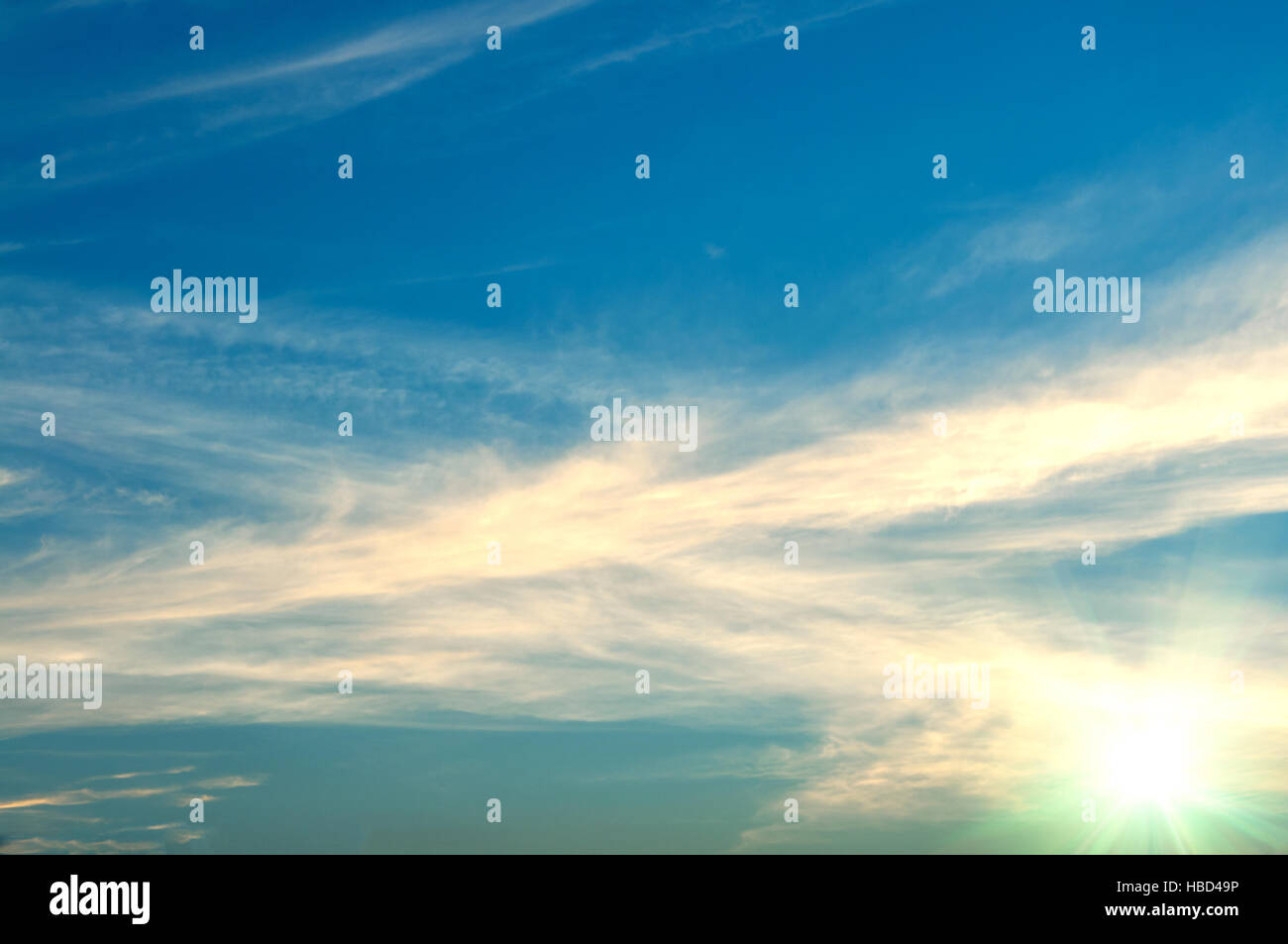 Abstract background of blue sky and clouds Stock Photo - Alamy