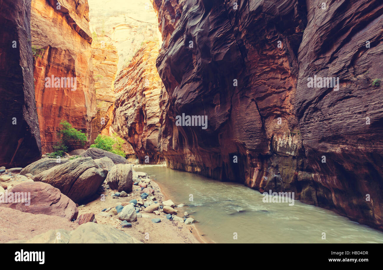 Canyoning trek hi-res stock photography and images - Alamy