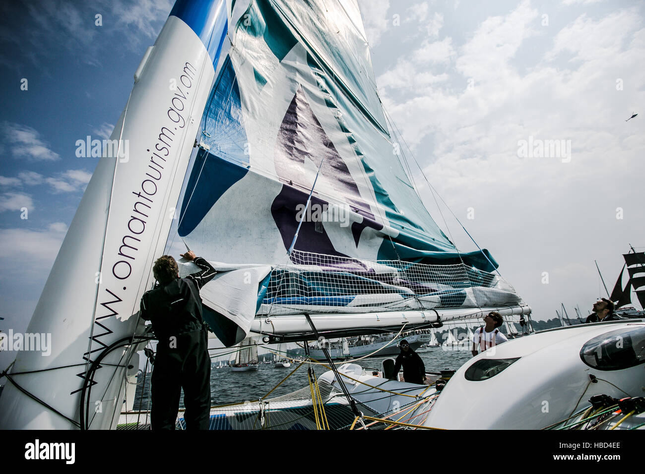 Racing catamaran rigging hi-res stock photography and images - Alamy