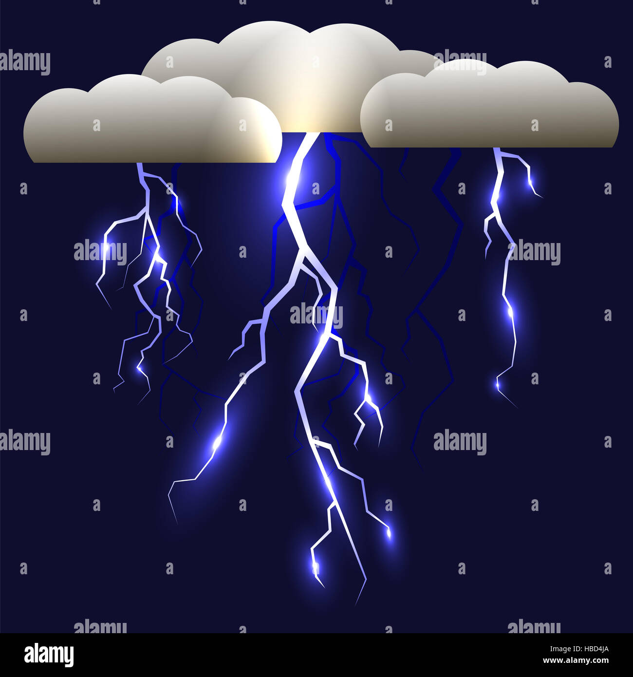 Bolt of lightning isolated hi-res stock photography and images - Alamy