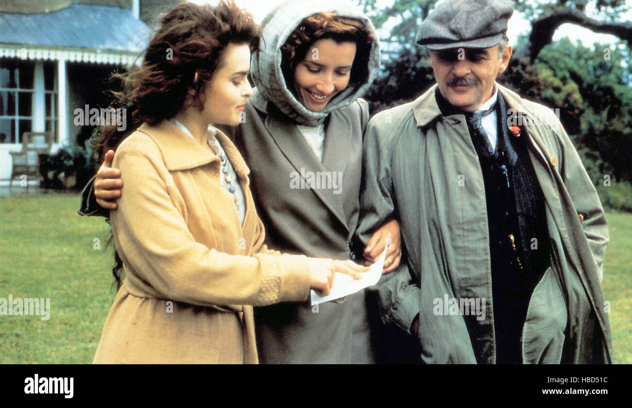 HOWARDS END, Helena Bonham Carter, Emma Thompson, Anthony Hopkins, 1992 ...