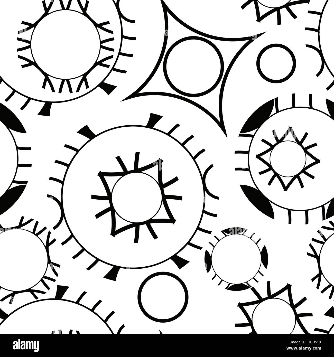 seamless pattern with different forms Stock Photo - Alamy