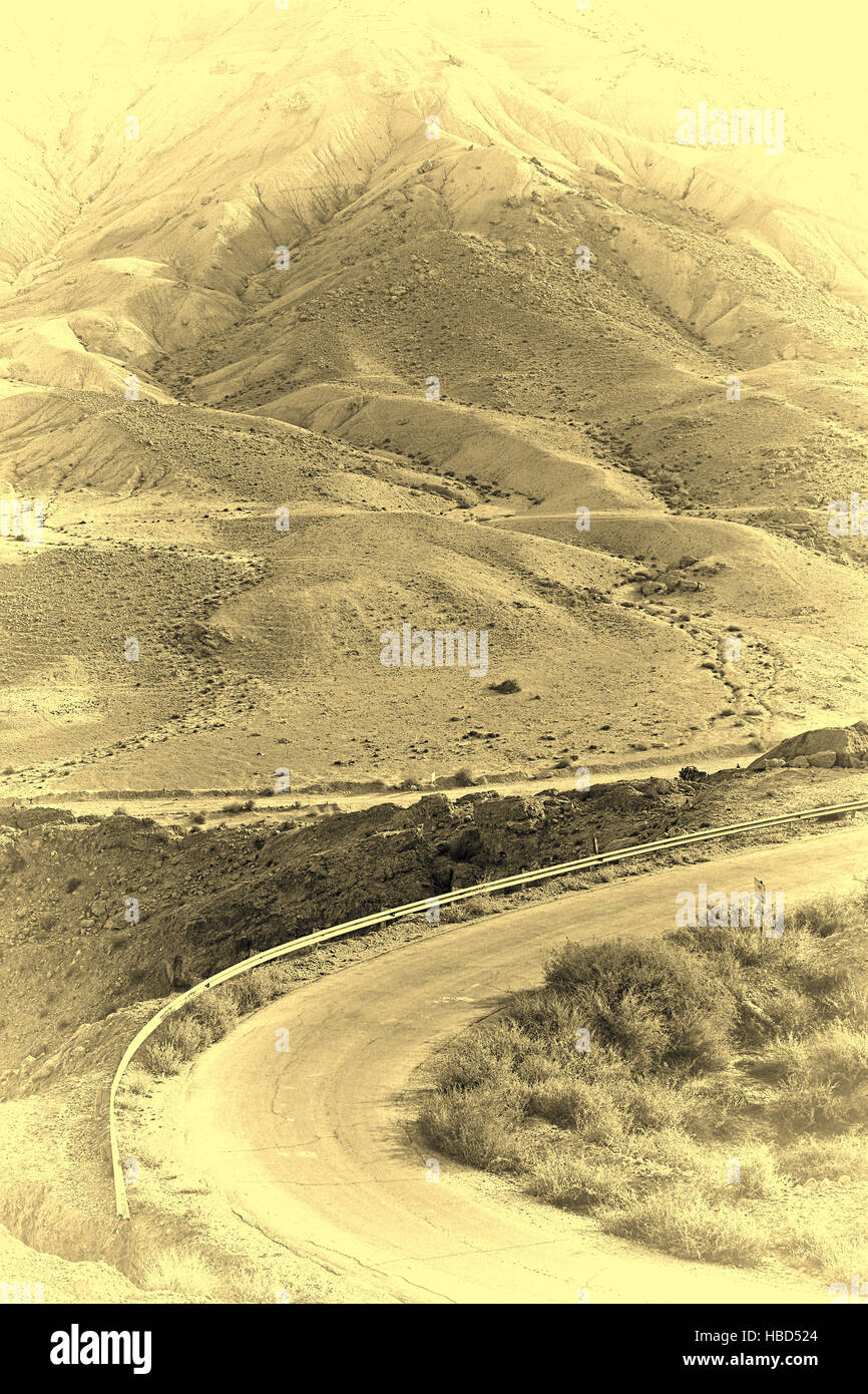Road in Desert Stock Photo - Alamy