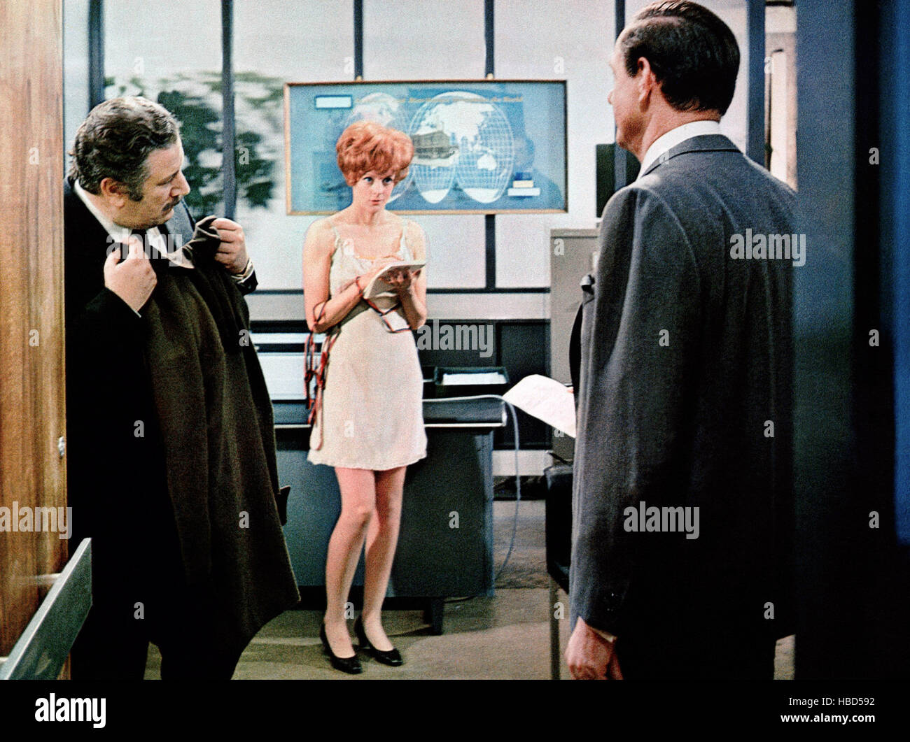 HOT MILLIONS, from left: Peter Ustinov, Maggie Smith, Karl Malden, 1968 ...