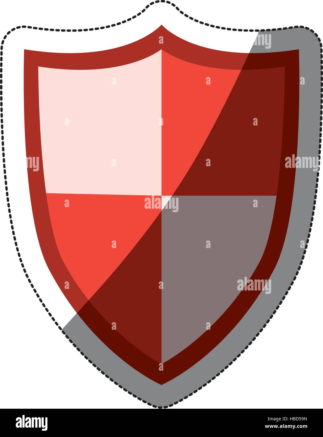 Shield icon. Security system warning protection and danger theme ...