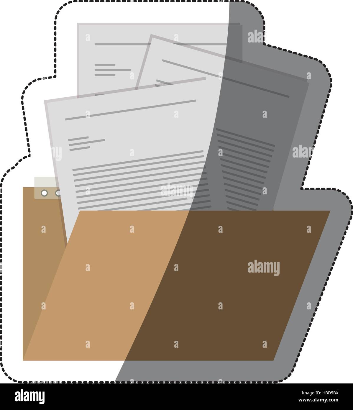 File icon. Folder document data archive and storage theme. Isolated ...