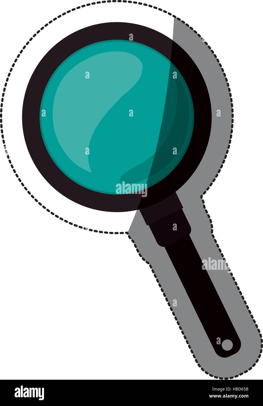 Lupe tool icon. Search magnifying glass zoom and lens heme. Isolated ...