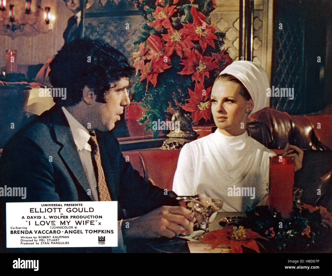 I LOVE MY WIFE, from left: Elliott Gould, Angel Tompkins, 1970 Stock ...