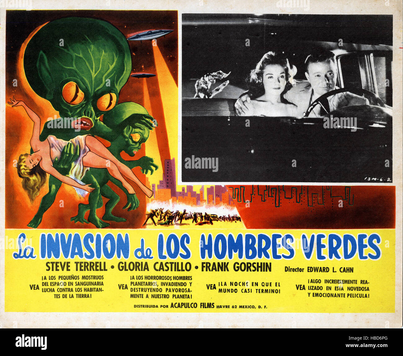 INVASION OF THE SAUCER MEN, Gloria Castillo, Steve Terrell (inset ...