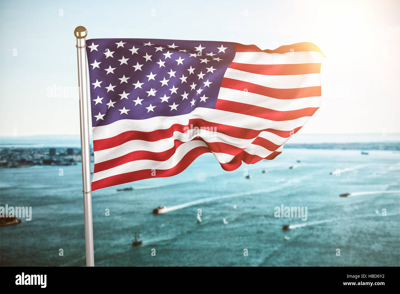 Us boat flag hi-res stock photography and images - Alamy