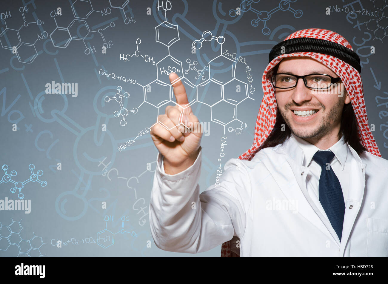 Arab doctor in diversity concept Stock Photo - Alamy