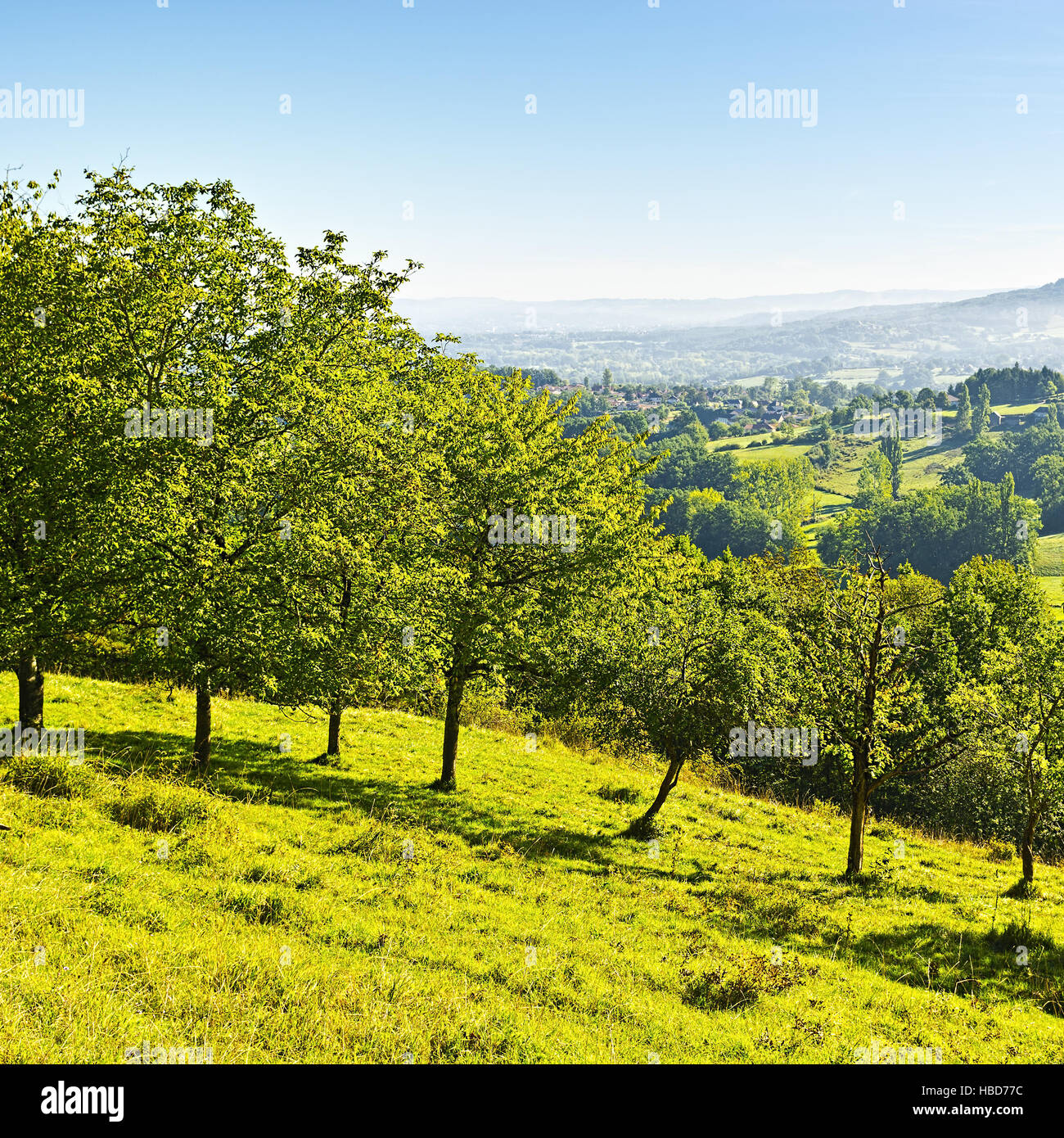 Rural french village square hi-res stock photography and images - Alamy