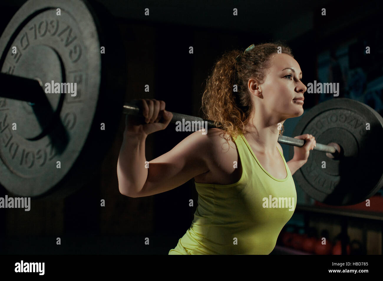 Strong Bodybuilding Female. Crossfit Stock Photo - Alamy