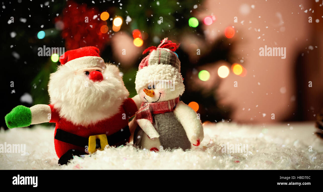 Composite image of snow falling Stock Photo - Alamy