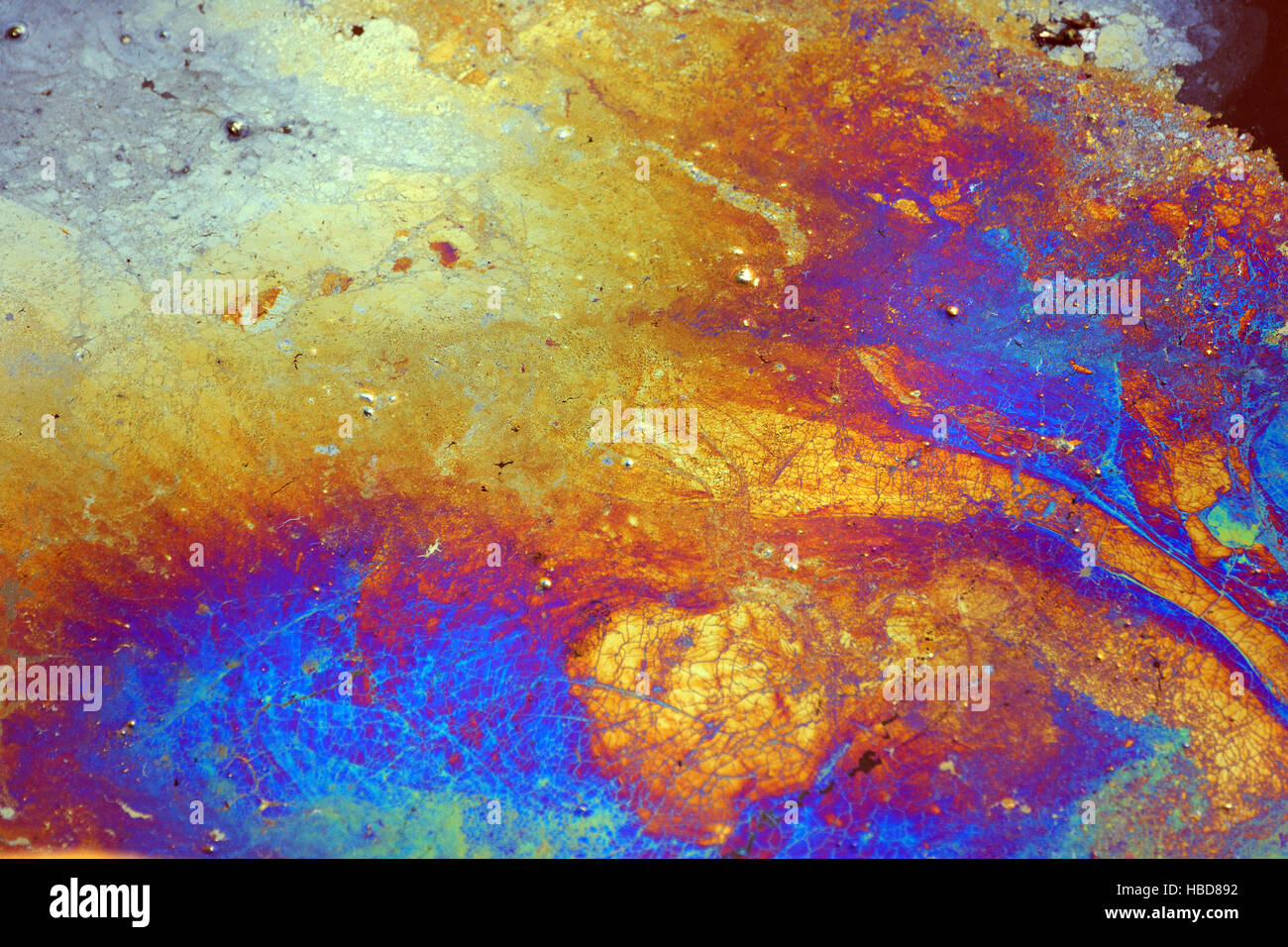 Oil on the water Stock Photo - Alamy