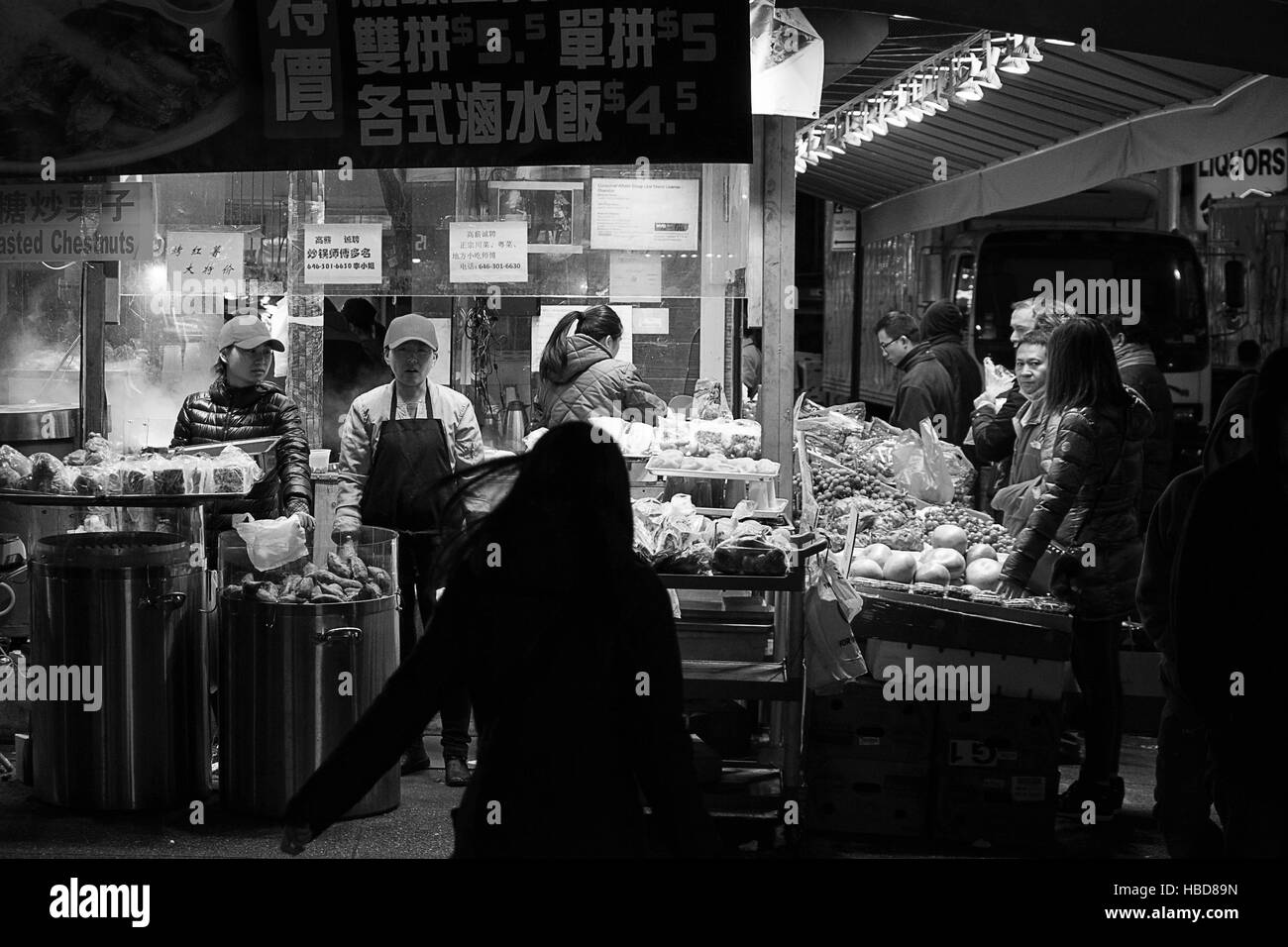 Into the night- urban landscape. A candid nightime photo of streetlife ...