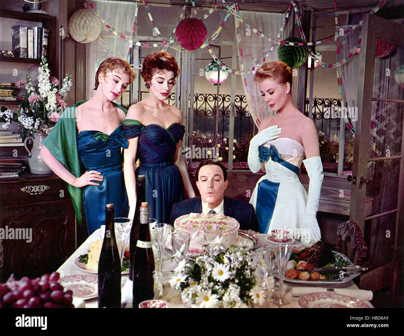 LES GIRLS, Gene Kelly, Taina Elg, Kay Kendall, Mitzi Gaynor, 1957 Stock ...