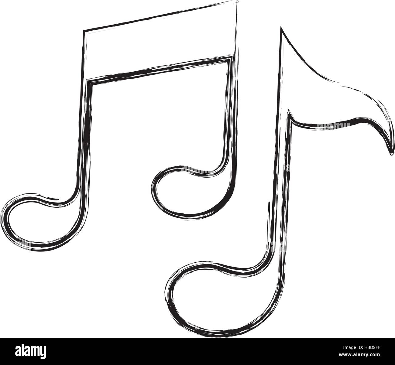 Music note design Stock Vector Images - Alamy