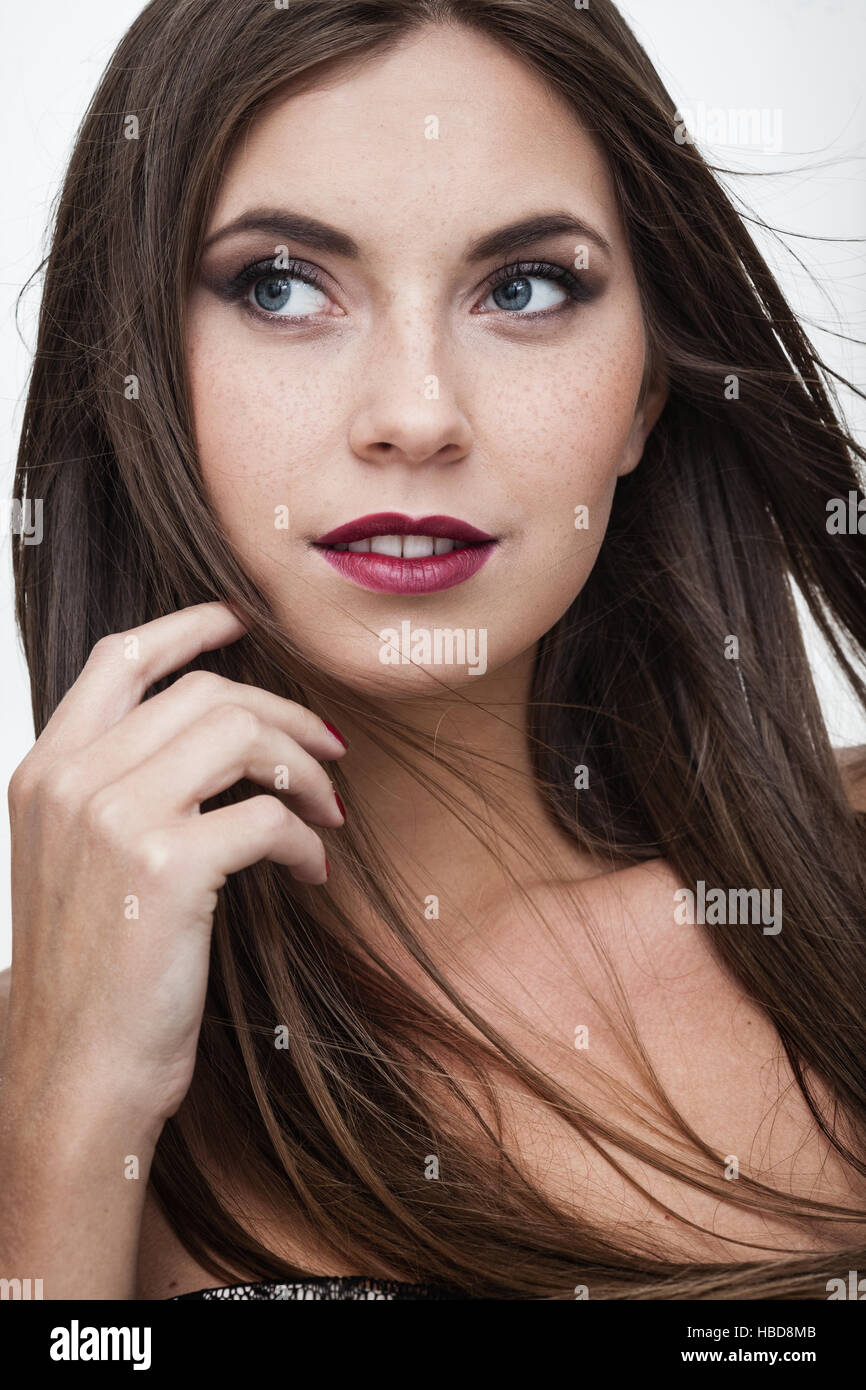 internal happiness portrait Stock Photo - Alamy