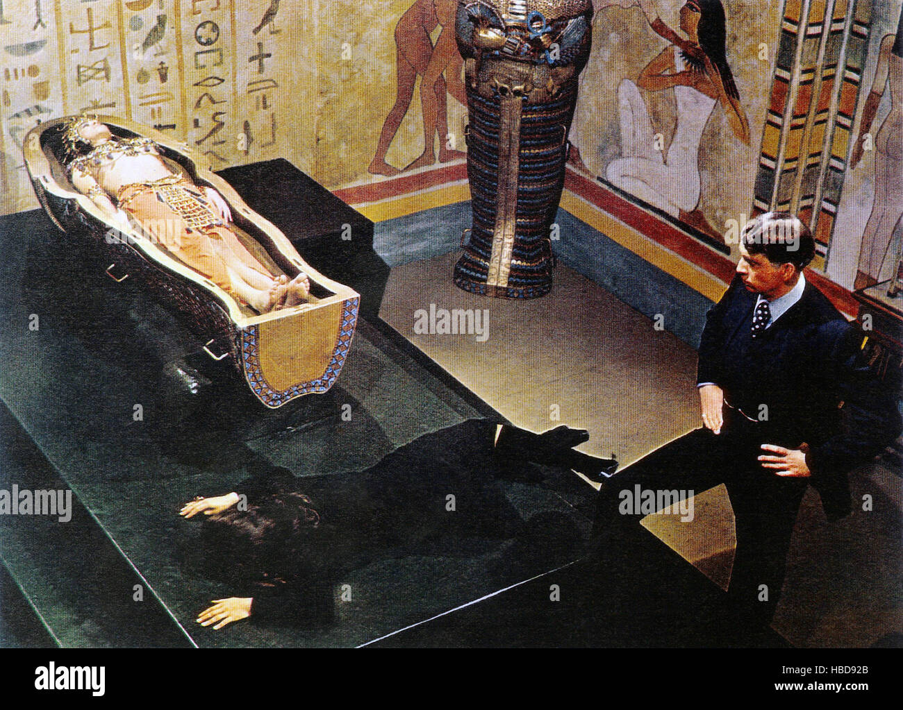 BLOOD FROM THE MUMMY'S TOMB, Valerie Leon (face down), James Villiers ...
