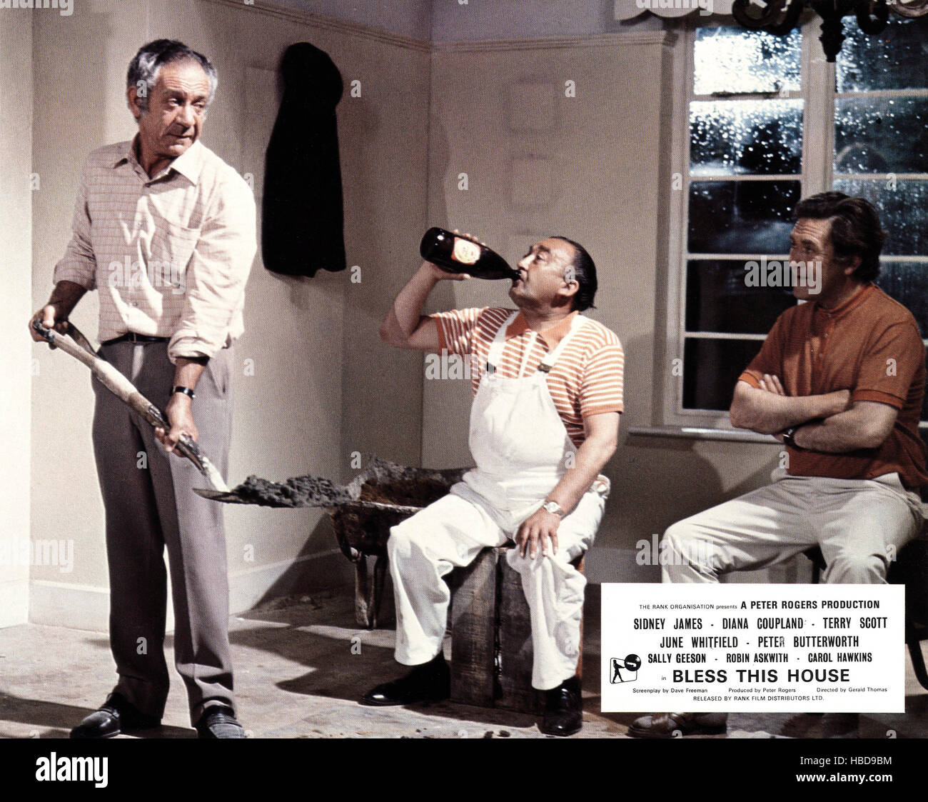 BLESS THIS HOUSE, Sid James (left), Peter Butterworth (right), 1972 Stock Photo - Alamy