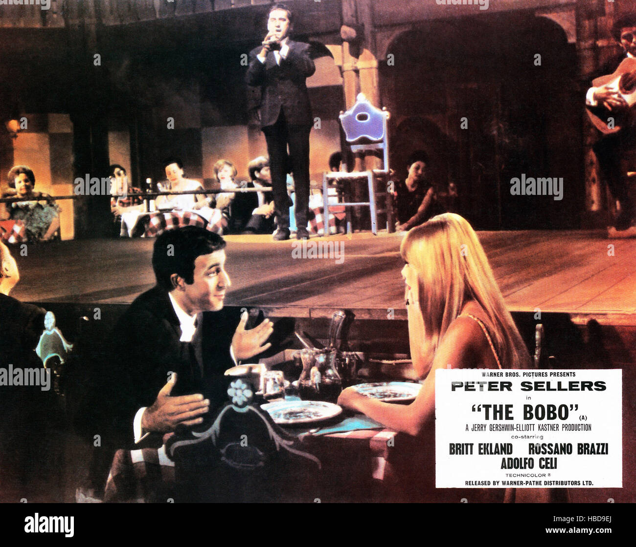 THE BOBO, front from left: Peter Sellers, Britt Ekland, 1967 Stock ...